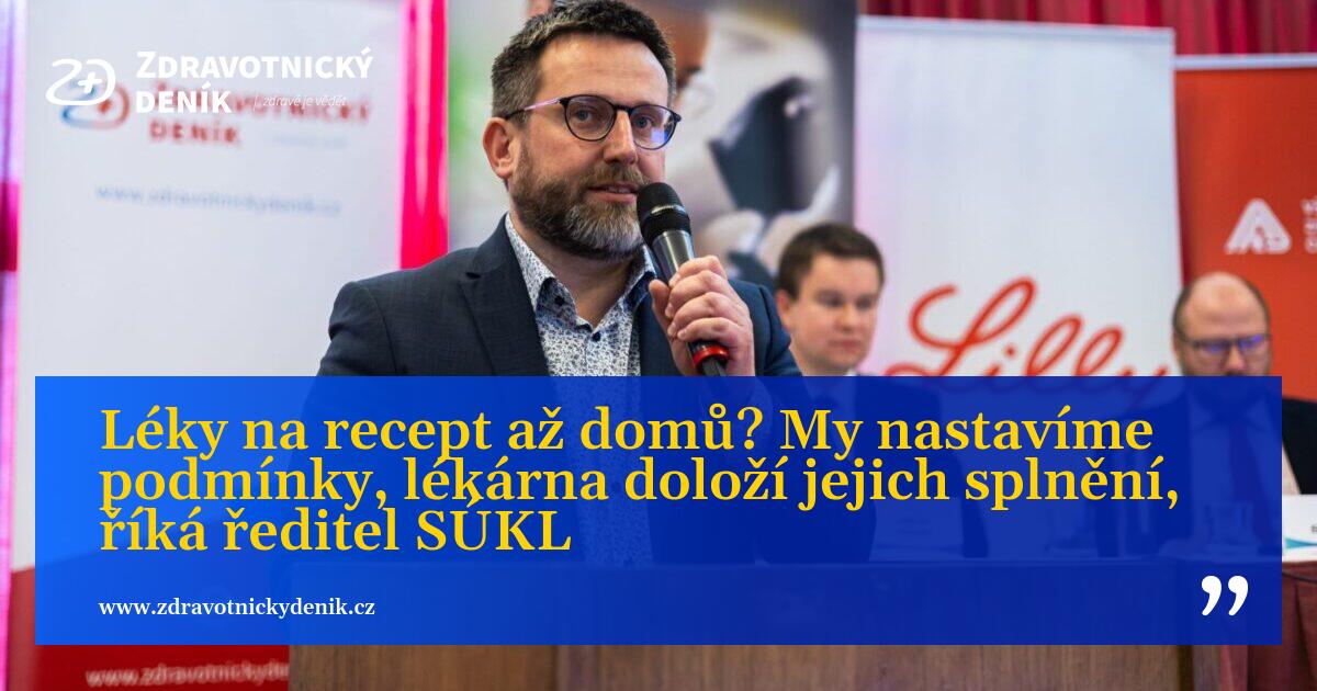 Léky na recept až domů? My nastavíme podmínky, lékárna doloží jejich ...