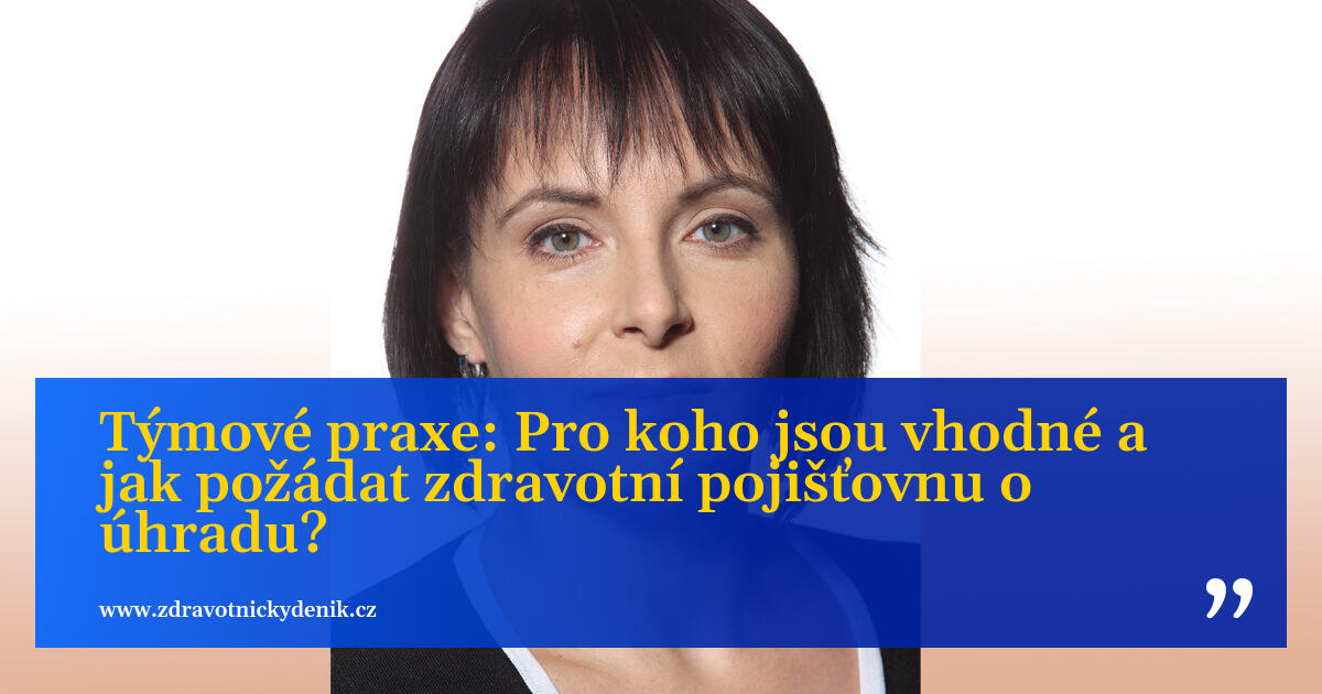 Týmové praxe: Pro koho jsou vhodné a jak požádat zdravotní pojišťovnu o úhradu? - Zdravotnický deník