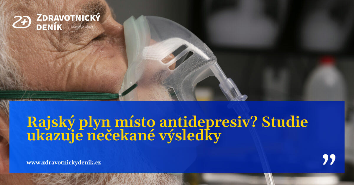 Rajský plyn místo antidepresiv? Studie ukazuje nečekané výsledky ...