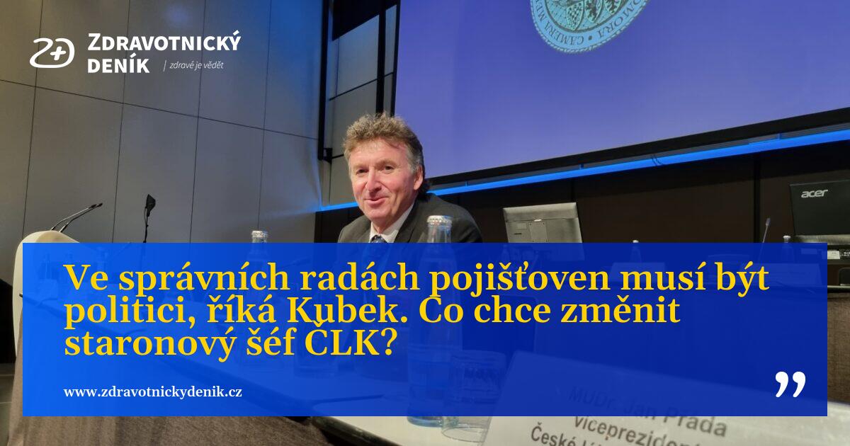 Ve správních radách pojišťoven musí být politici, říká Kubek. Co chce ...